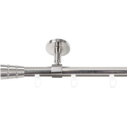 Gardinenstange SN DECO GROUP, L:240cm &Oslash;:19mm, silber, Gardinenstangen, "Gardinenstange Innenlauf Rennes &Oslash; 19 mm, 1-l&auml;ufig, Fixma&szlig;, verschraubt"