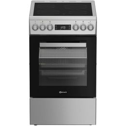 Bauknecht Elektro-Standherd "B5V8LMX", silber, Herdsets, Hei&szlig;luftbackofen mit 8 Funktionen und leichter Reinigung