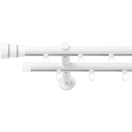 Gardinenstange SN DECO GROUP, L:300cm &Oslash;:19mm, wei&szlig;, Gardinenstangen