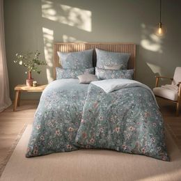 Bettw&auml;sche Estella, blau, Satin de Luxe, Obermaterial: 100% Baumwolle, Bettw&auml;sche, "Gesina"
