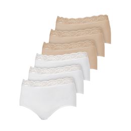 Nina von C. Damen Taillenshaper "6er Pack Damen Taillenslip Slipboutique", Gr. 50, bunt, Obermaterial: 93% Baumwolle CO. 7% Elasthan EL., Unterhosen