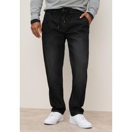 Arizona Herren Schlupfjeans, schwarz, Basic, Gr. 4XL, Denim/Jeans, Obermaterial: 81% Baumwolle, 17% Polyester, 2% Elasthan, Jeans, Schlupfbund