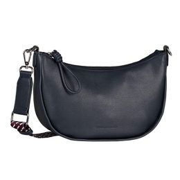 Tom Tailor Damen Handtasche "Tatiana", blau, Polyurethan, clean, gepflegt, unifarben, Taschen, fein gewebter dreifarbiger Gurtband mit harmonischem