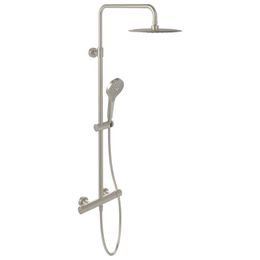 Villeroy & Boch Villeroy und Boch Duschsystem Verve Showers TVS10900500064 Thermostat, mit Umsteller, 3-strahlig, Wandmontage, brushed nickel black