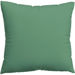 Kissenbezug Schlafgut, B:40cm L:40cm, gr&uuml;n, Mako-Satin, Obermaterial: 100% Baumwolle, Kissenbez&uuml;ge, "Premium Kissenbezug Woven Satin (1 St)",
