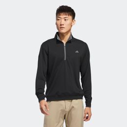 Herren Sweatshirt "LIGHTWEIGHT HALF-ZIP OBERTEIL", schwarz, Gr. XL, adidas Performance, Obermaterial: 100% Polyester, Sweatshirts
