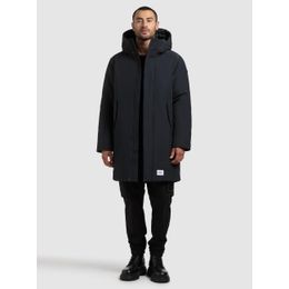 Khujo Herren Wintermantel "FOGG", schwarz, Gr. L, unifarben, Web, 100% Polyester, M&auml;ntel
