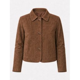 RICANO Damen Bolerojacke "Lederjacke Jeena", braun, Gr. XXL, Obermaterial: 100% Lammnappaleder LANA. Futter: 100% Polyester PES., Jacken,