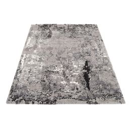 Teppich, B:80cm H:20mm L:300cm, grau, OCI DIE TEPPICHMARKE, Polyester, Polypropylen, Wohnzimmer, Teppiche, "JUWEL LIRAY, auch als L&auml;ufer und in