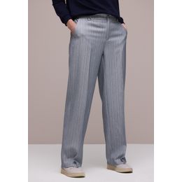 Street One Damen Comfort-fit-Jeansoriginal blau, Gr. 46, Nadelstreifen, Jeans, 75% Polyester, 20% Viskose, 5% Elasthan, Jeans, High Waist