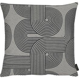 Dekokissen Apelt, B:46cm L:46cm, grau, Obermaterial: 90% Polyester, 10% Viskose, Dekokissen_Sitzkissen_Kissenh&uuml;llen, "Nova"
