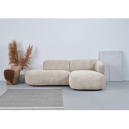 Ecksofa Home Affaire, B:278cm H:73cm T:152cm, beige, 100% Polyester, Wohnzimmer, Sofas, "OSTRUP Rundsofa, L-Form, Naturt&ouml;ne, Boucle oder Chenille",
