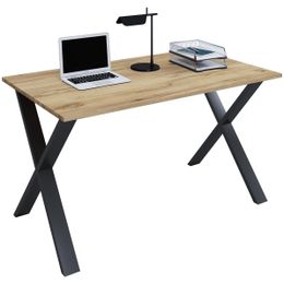 Schreibtisch Vcm, B:110cm T:50cm, braun, B&uuml;ro, Tische, "Schreibtisch B&uuml;rotisch Computertisch 110x50 Lona X"