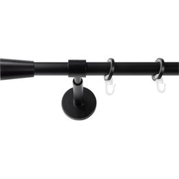 Gardinenstange SN DECO GROUP, L:220cm &Oslash;:19mm, schwarz, Gardinenstangen