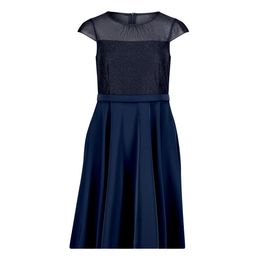 Vera Mont Damen Cocktailkleid "Damen kurzarm"night sky, Gr. 32, Obermaterial: 100% Polyester. Futter: 100% Polyester, Kleider