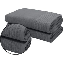Saunatuch OTTO HOME, B:80cm L:200cm, grau, Frottier, Obermaterial: 100% Baumwolle, Handt&uuml;cher, "Sanremo Premium, Premium Handt&uuml;cher, 600 gr/m&sup2;,