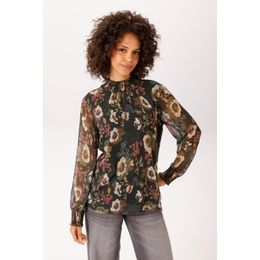 Aniston CASUAL Damen Schlupfbluse, bunt, Gr. 40, bedruckt, gebl&uuml;mt, Chiffon, Obermaterial: 100% Polyester. Futter: 95% Viskose, 5% Elasthan, Blusen,