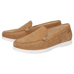 Sioux Damen Slipper "Nacarela-700-H", Gr. 39, beige, Obermaterial: 100% Kalbsleder CAL. 100% Gummi rubber., Schuhe
