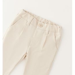 MINIBANDA M&auml;dchen Outdoorhose "BABY BOY TROUSERS", beige, Gr. 92, 73% Polyester, 25% Viskose, 2% Elasthan, Hosen