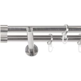 Gardinenstange SN DECO GROUP, L:160cm &Oslash;:19mmedelstahl optik, Gardinenstangen