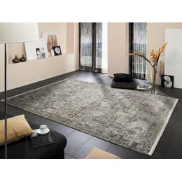 Teppich, B:240cm H:8mm L:300cm, grau, OCI DIE TEPPICHMARKE, Viskose, Wohnzimmer, Teppiche, "BESTSELLER TADI, auch als L&auml;ufer und in Rund", Glanz