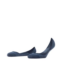 Falke Damen F&uuml;&szlig;linge "Step Medium Cut", Gr. 35, blau, Obermaterial: 92% Baumwolle CO. 5% Polyamid PA. 3% Elasthan EL., glatt, Socken