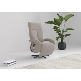 Sit & More TV-Sessel SIT & MORE, B:74cm H:112cm T:82cm, beige, 100% Polyester, Sessel, "Amica, inkl. Kopfteilverstellung & Drehfunktion", wahlweise mit 2