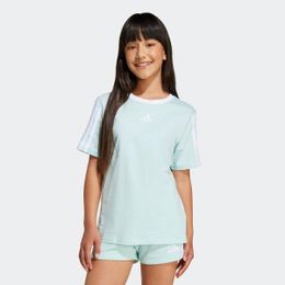 M&auml;dchen T-Shirt "ESSENTIALS KIDS", gr&uuml;n, Gr. 170, adidas Sportswear, Obermaterial: 100% Baumwolle, Shirts, f&uuml;r Kinder, mit Rundhalsausschnitt, ohne