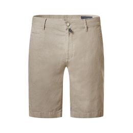 Pierre Cardin Herren Chinohose "Pierre Cardin Shorts Strasbourg", grau, Gr. 33, uni, Obermaterial: 55% Leinen LI. 45% Baumwolle CO., Hosen, im