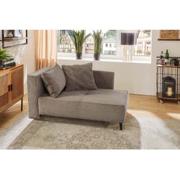 Jockenh&ouml;fer Recamiere, B:155cm T:95cm, grau, JOCKENH&Ouml;FER GRUPPE, Korpus: 100% Polyester;Kissen: 100% Polyester, Sofas, "Rex, B: 155 cm, Liegefl. 88x200 cm", mit