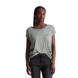 Marc O'Polo Damen T-Shirt "aus Organic Cotton", grau, Basic, Gr. XXS, MARC O'POLO DENIM, unifarben, Obermaterial: 100% Baumwolle, Shirts