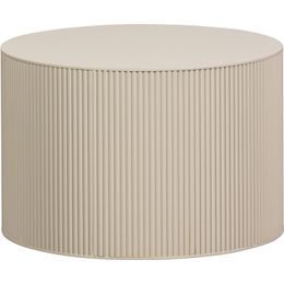 Beistelltisch Woood, B:60cm H:40cm T:60cm, beige, Wohnzimmer, Tische, "Prague", runde Form, aus gepresstem Plattenmaterial, H&ouml;he 40 x &oslash; 60 cm