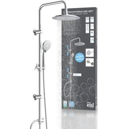 EISL&reg; Brausegarnitur EISL, H:105,4cm, silber, ABS-Kunststoff, Brausegarnituren, 3-fach verstellbare Wellness Handbrause mit Antikalk-Noppen