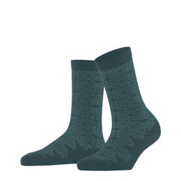 Falke Damen Socken "Tile Impact", Gr. 35, gr&uuml;n, Obermaterial: 73% Baumwolle CO. 25% Polyamid PA. 2% Elasthan EL., Socken
