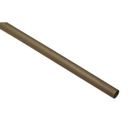 Gardinenstange Gardinia, B:1,9cm L:200cm &Oslash;:1,9mm, braun, Metall, Wohnzimmer, Gardinenstangen, "Kira", mit Bohren, verschraubt, Wandmontage, Metall