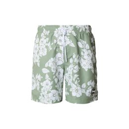 Urban Classics Herren Badeshorts "Urban Classics Herren Pattern Swim Shorts", gr&uuml;n, Gr. M, 100% Polyester, Badehosen