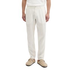 Marc O'Polo MARC O'POLO Herren Leinenhose "Osby jogger pleats", wei&szlig;, Gr. 33, Web, Obermaterial: 100% Leinen, Hosen