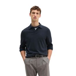 Marc O'Polo MARC O'POLO Herren Strickpullover "aus zertifizierter Bio-Baumwolle", blau, Gr. S, unifarben, Obermaterial: 100% Baumwolle, Pullover