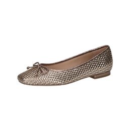 Peter Kaiser Damen Ballerina "Peter Kaiser Ballerinas Nappaleder", Gr. 36, gold, Nappaleder, Schuhe