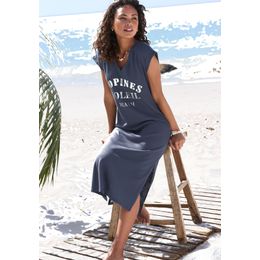 Damen Strandkleid rauchblau, Gr&ouml;&szlig;e 32/34