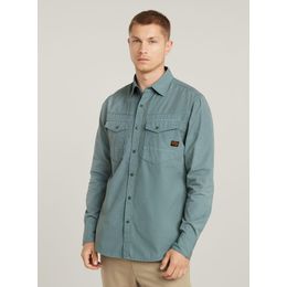 G-Star Raw G-STAR Herren Langarmshirt "Dakota Slim Hemd", gr&uuml;n, Gr. XS, Obermaterial: 80% Baumwolle, 20% Baumwolle, Shirts