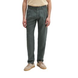 Marc O'Polo MARC O'POLO Herren Leinenhose "Osby jogger pleats", gr&uuml;n, Gr. 32, Web, Obermaterial: 100% Leinen, Hosen