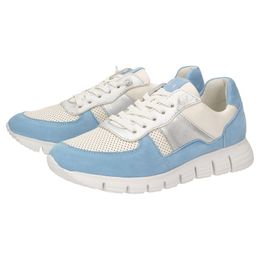 Sioux Damen Sneaker "Mokrunner-D-018", Gr. 39, blau, Obermaterial: 50% Ziegenleder goatskin. 50% Lammnappaleder LANA. 100% Gummi rubber., Schuhe