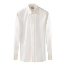 ETON Button Up Shirt male size XL/XXL Wool white