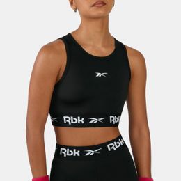 Reebok Damen Sport-BH "ID TRAIN CUTOUT BRALETTE", Gr. S, schwarz, Obermaterial: 84% Polyester, 16% Elasthan, BHs, f&uuml;r sportliche Aktivit&auml;ten