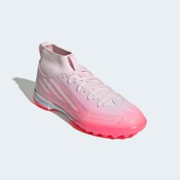 M&auml;dchen Fu&szlig;ballschuh "F50 SPARKFUSION LEAGUE KIDS MID-CUT-, TURF", adidas Performance, Gr. 38,5, rosa, Synthetik, Textil, Schuhe, f&uuml;r Kinder &