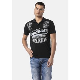 Cipo & Baxx CIPO & BAXX Herren T-Shirt "CT794"schwarz, Gr. M, bedruckt, 95% Baumwolle, 5% Elasthan, Shirts, Markanten Schriftz&uuml;ge