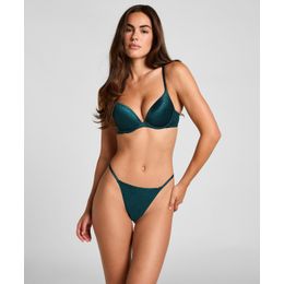 Hunkem&ouml;ller HUNKEM&Ouml;LLER Damen String "Thong Jackie", Gr. XLblau, 66% Polyamid, 34% Elasthan, Unterhosen