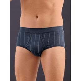Herren Slip, Gr. 5, blau, 75% Baumwolle, 25% Polyester, Unterhosen