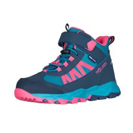 Trollkids Kinder Outdoorschuh "Kids Tronfjell Hiker Mid", Gr. 30, blau, Synthetik, Textil, mehrfarbig, Schuhe, wasserdicht